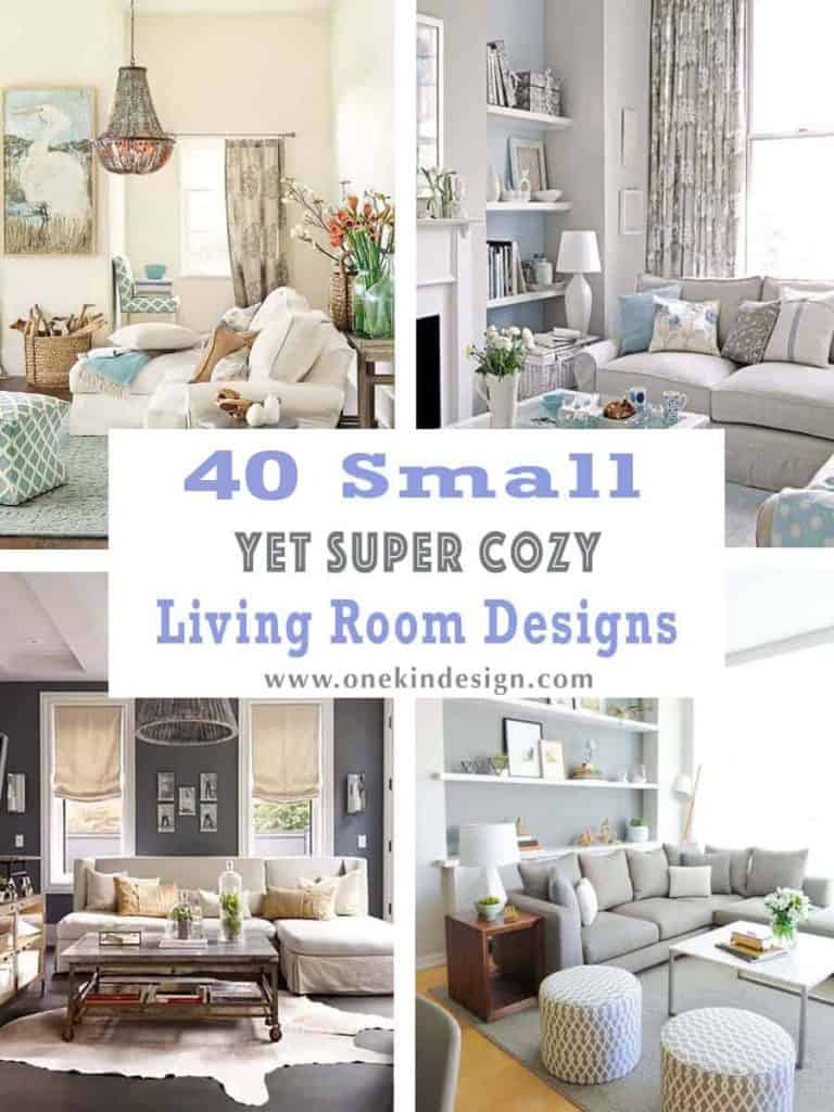 40 Small Yet Super Cozy Living Room Designs