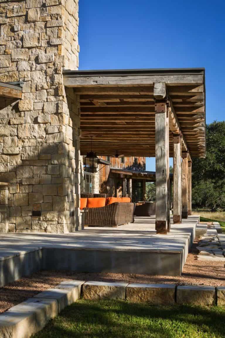 Modern-rustic barn style retreat in Texas Hill Country