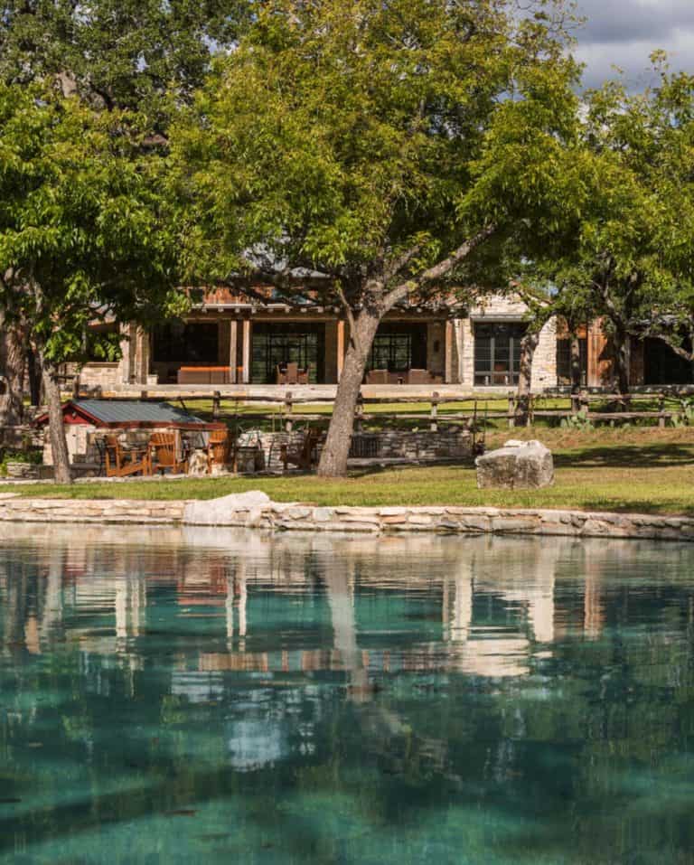 Modern-rustic barn style retreat in Texas Hill Country