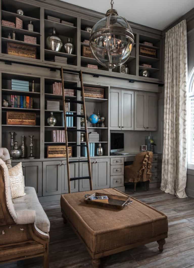 40 Dreamy Home Offices With Libraries For Creative Inspiration