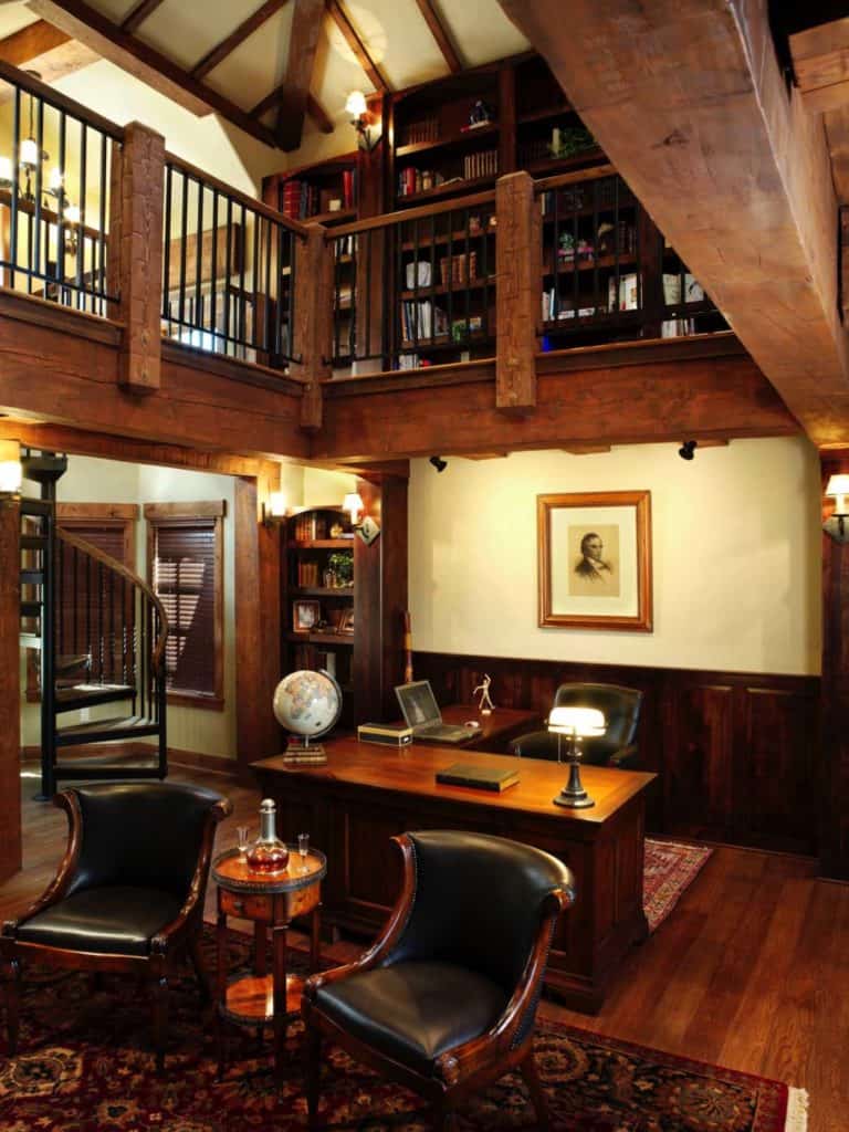 40 Dreamy Home Offices With Libraries For Creative Inspiration