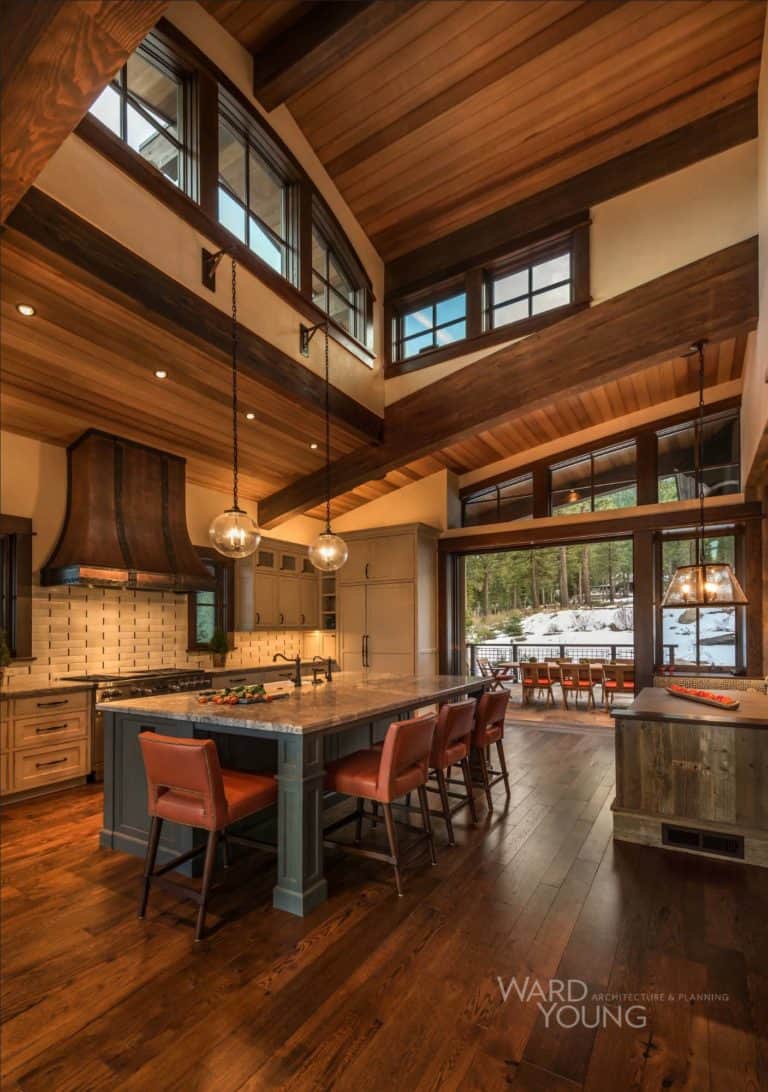 Lodge style home blends rustic-contemporary in Martis Camp