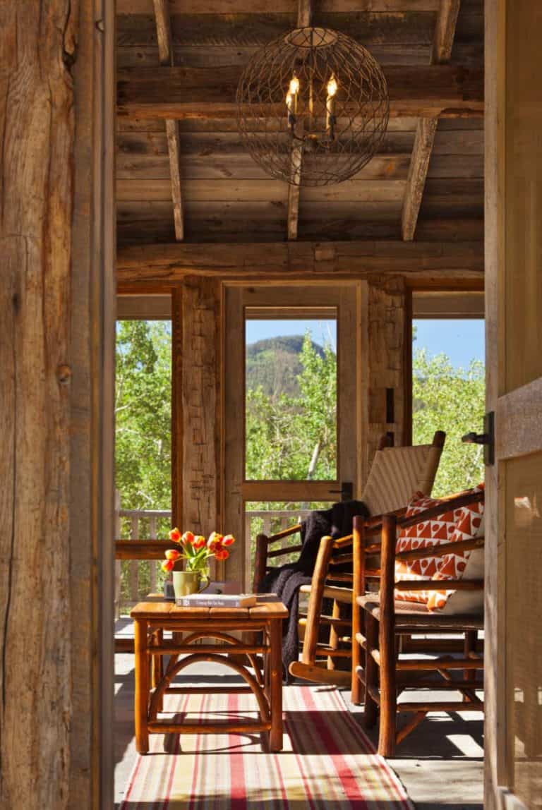 Rustic mountain retreat nestled in the Bridger Mountain foothills