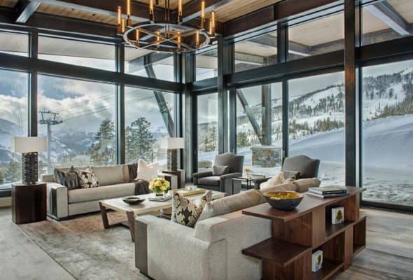 Modern-rustic mountain home with spectacular views in Big Sky country