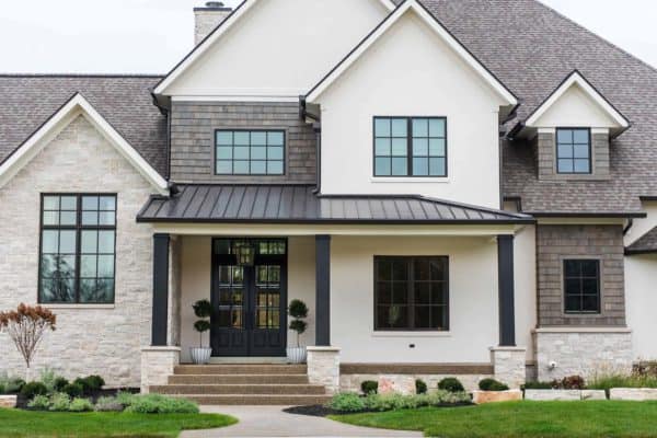Traditional meets contemporary in this refreshing family home in Indiana