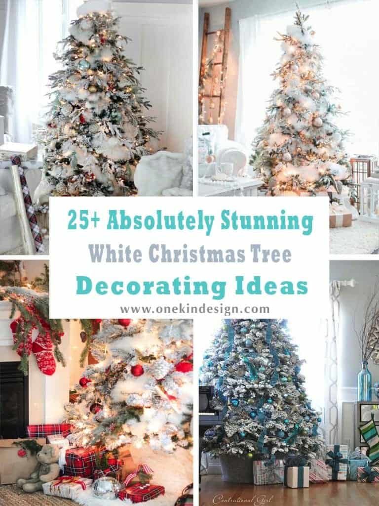 25+ Absolutely Stunning White Christmas Tree Decorating Ideas
