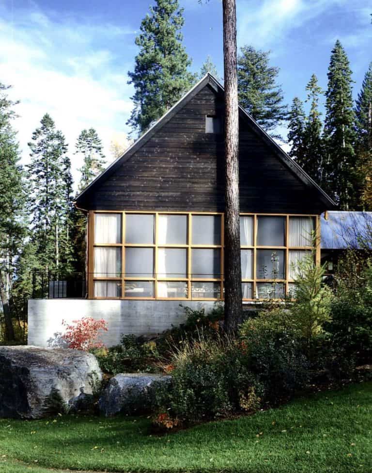 A serene cabin getaway nestled on the rocky shores of Flathead Lake