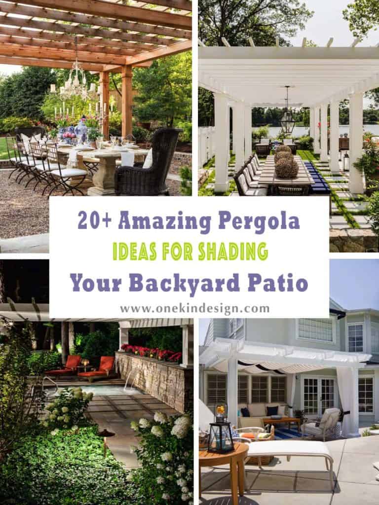 20+ Amazing Pergola Ideas For Shading Your Backyard Patio