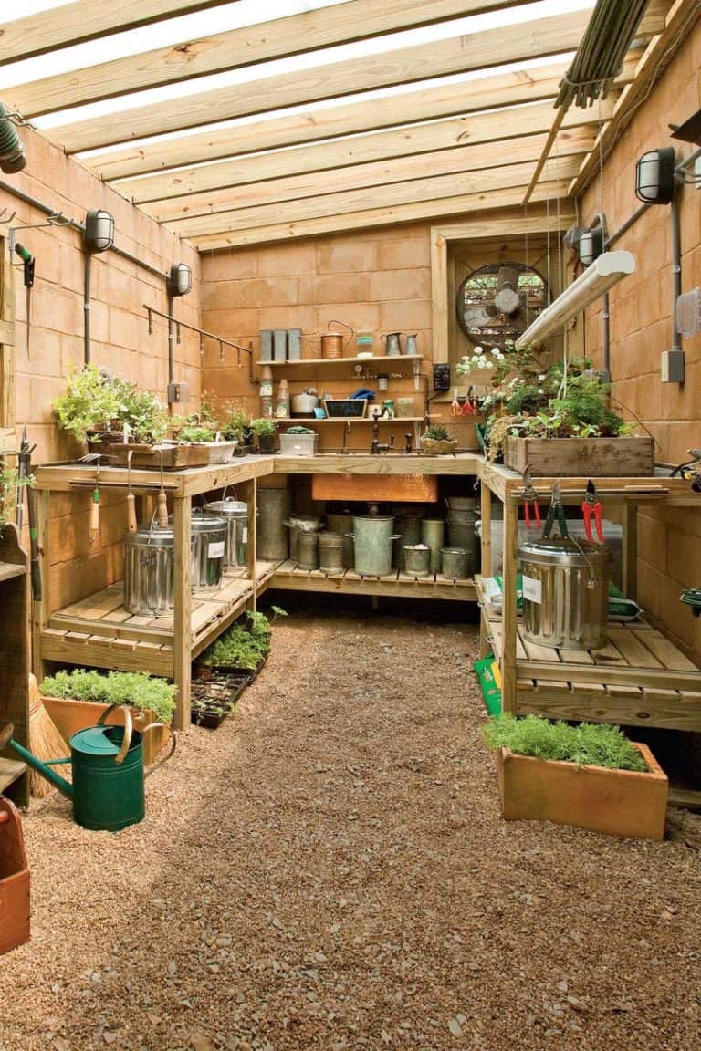 30+ Brilliant And Inspiring Storage Ideas For Your Potting Shed