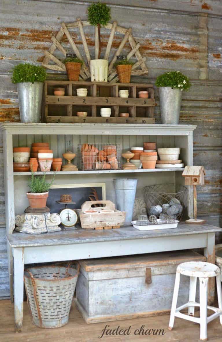 30+ Brilliant And Inspiring Storage Ideas For Your Potting Shed