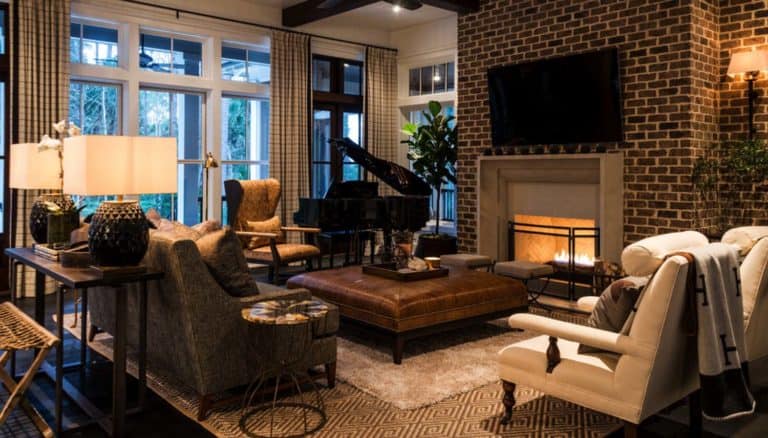 Modern meets traditional in this inviting Lowcountry river house