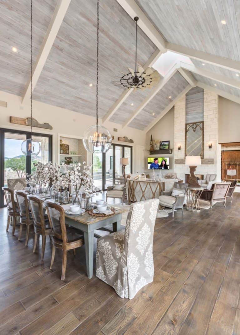 A peek into this beautifully designed vineyard farmhouse style home in ...