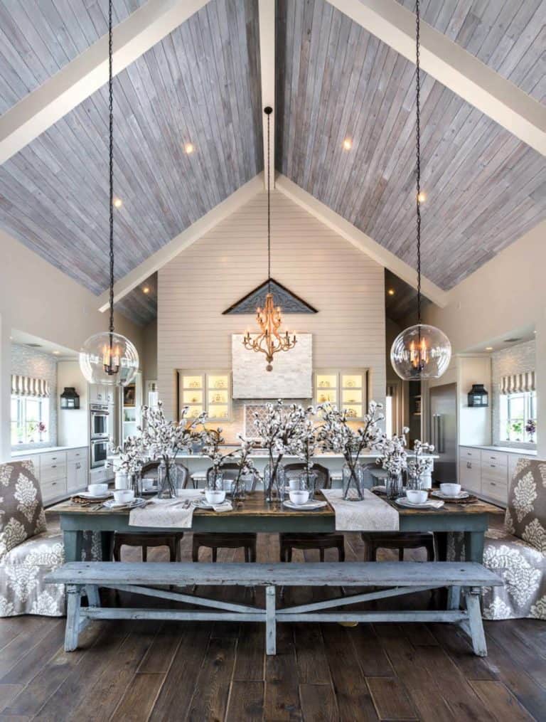 A peek into this beautifully designed vineyard farmhouse style home in ...