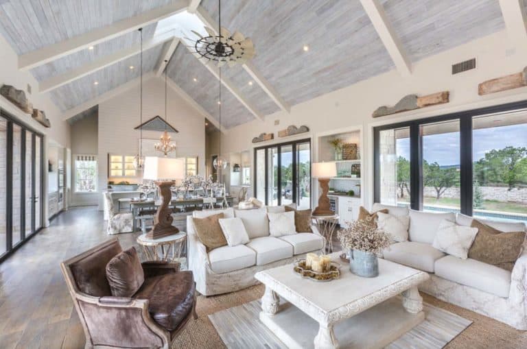 A peek into this beautifully designed vineyard farmhouse style home in ...