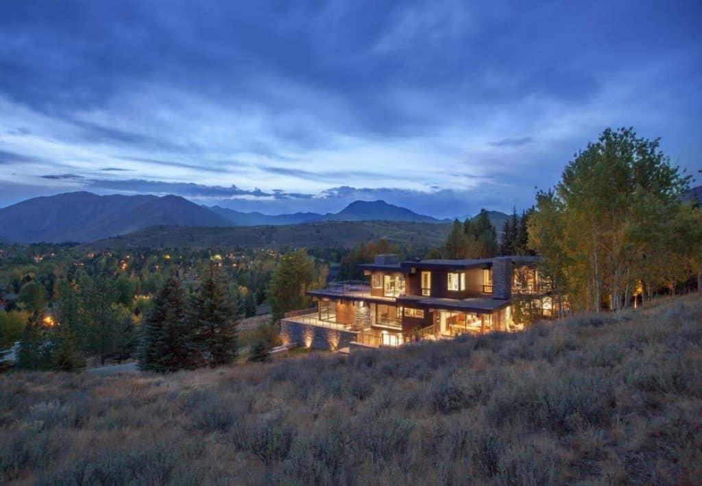 Sun Valley home perched on a hillside captures breathtaking mountain views
