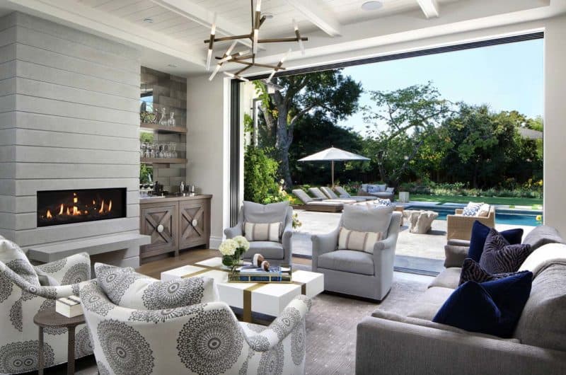 A Northern California farmhouse style home with serene interior spaces