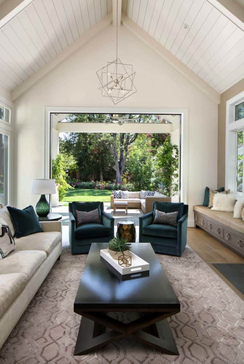 A Northern California farmhouse style home with serene interior spaces