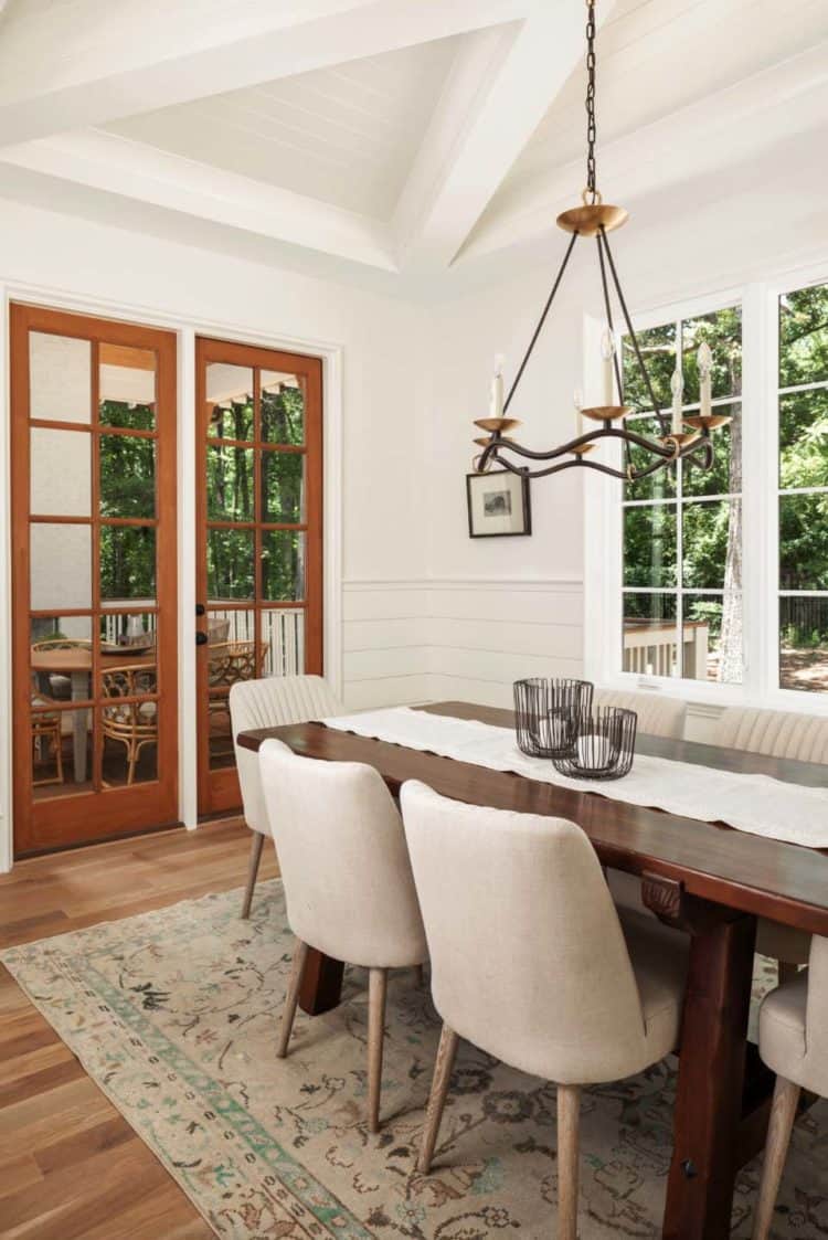 Triple gable European home with delightful details in North Carolina