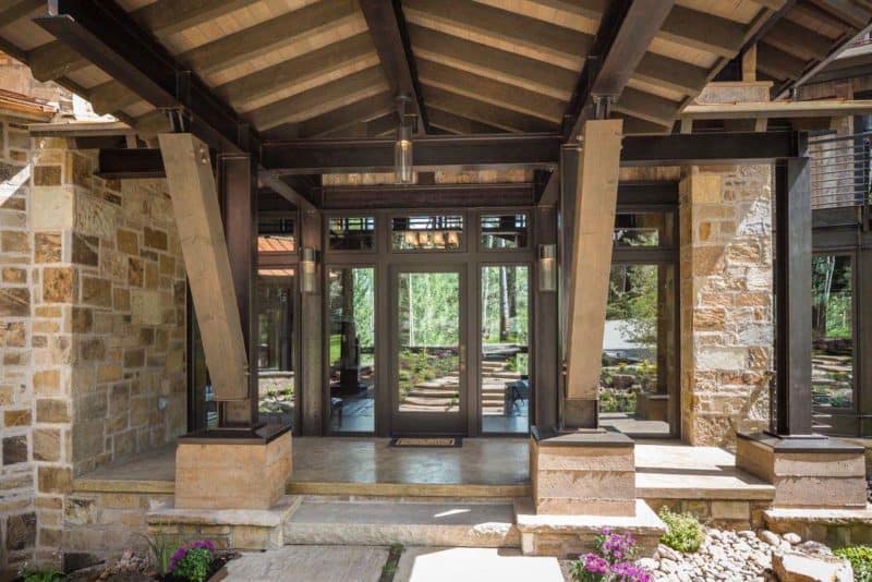 Mountain home in Telluride has visually stunning modern rustic details