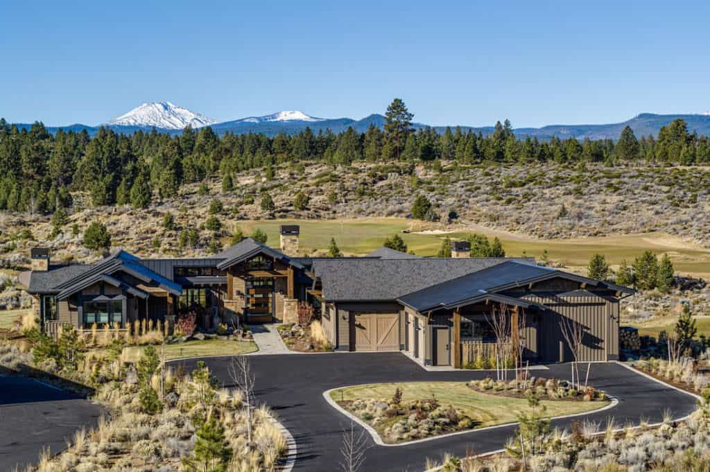 Mountain modern farmhouse with indoor-outdoor living in Central Oregon