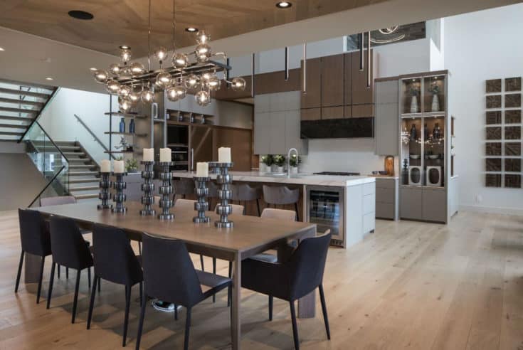 Tour this warm contemporary Calgary home with inspiring Bow River views