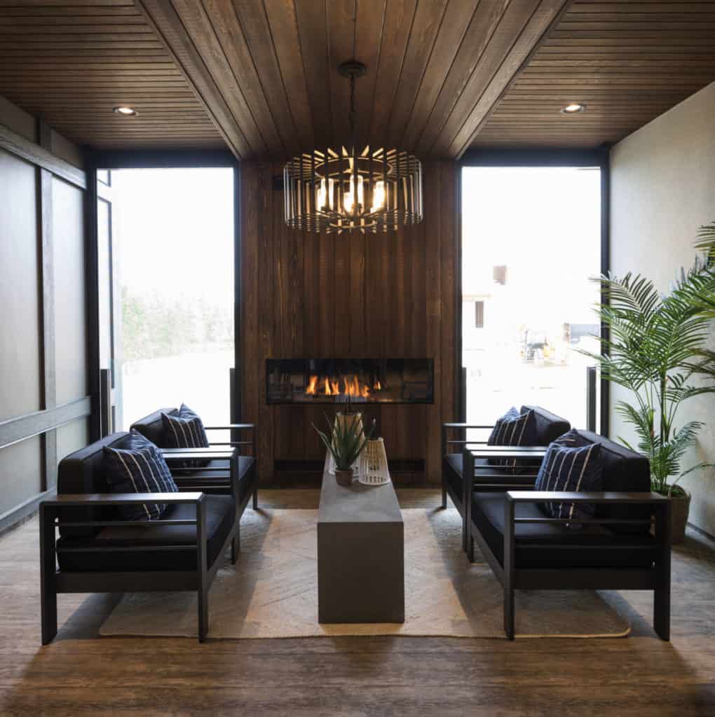 Tour this warm contemporary Calgary home with inspiring Bow River views