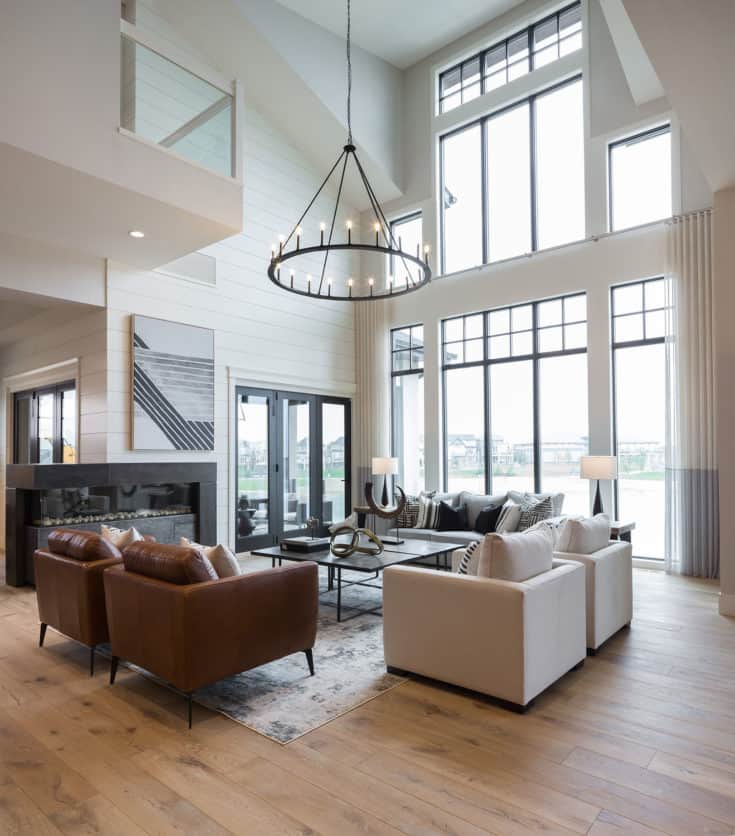 Striking modern farmhouse in Alberta designed to feel like a vacation