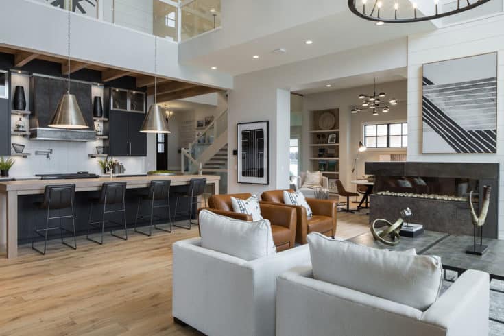 Striking modern farmhouse in Alberta designed to feel like a vacation