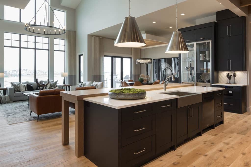 Striking modern farmhouse in Alberta designed to feel like a vacation