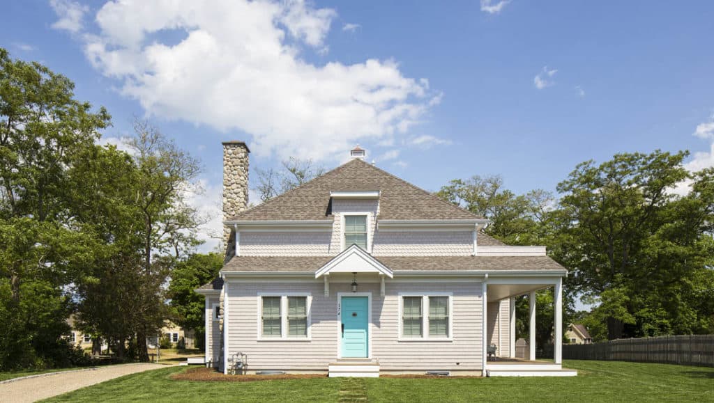 Tour this dreamy Cape Cod beach house with playful pops of color