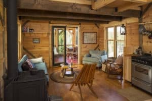 600-square-foot off the grid cabin surrounded by wilderness in Minnesota