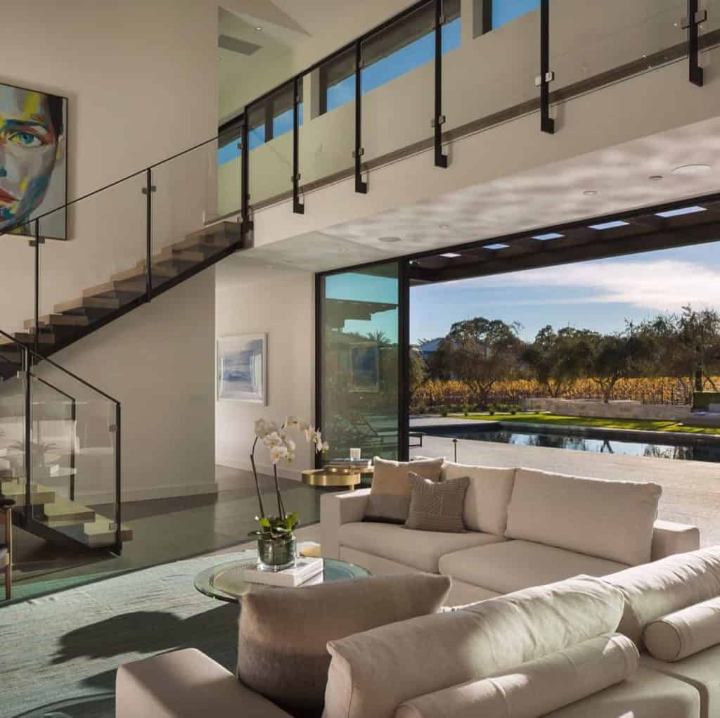 Step into this modern Napa Valley vineyard estate with luxury design ...