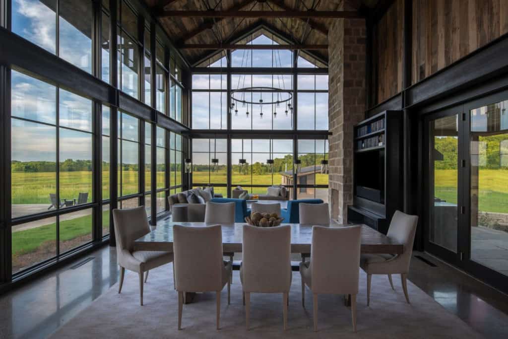 This rustic modern home in Minnesota boasts impressive design details