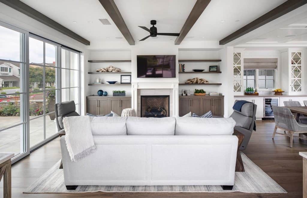 This breezy Newport Beach coastal home was designed for chic entertaining
