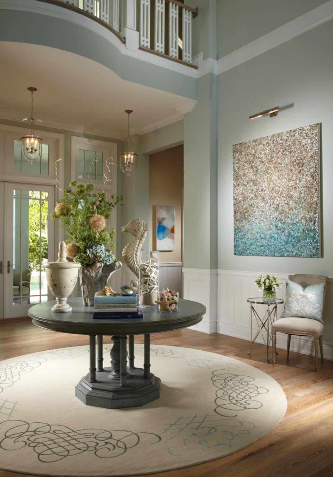 A peek inside this Florida home with beautiful coastal chic living spaces