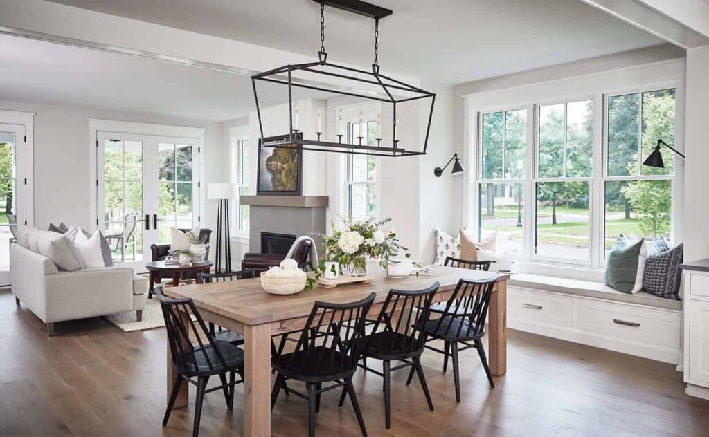 Step inside a stunning modern farmhouse in Michigan filled with cozy ...