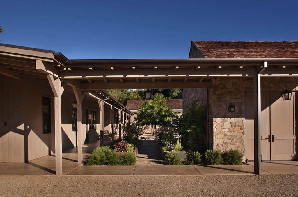 Beautiful ranch house inspired by nature in California wine country