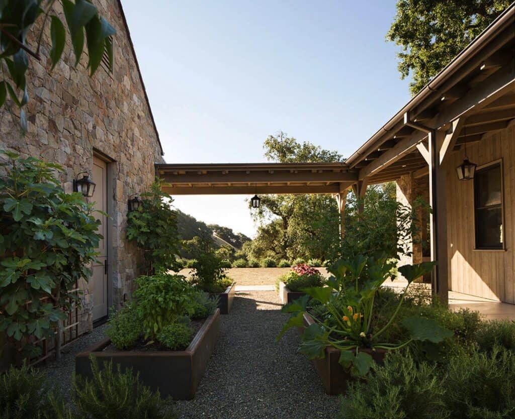 Beautiful ranch house inspired by nature in California wine country
