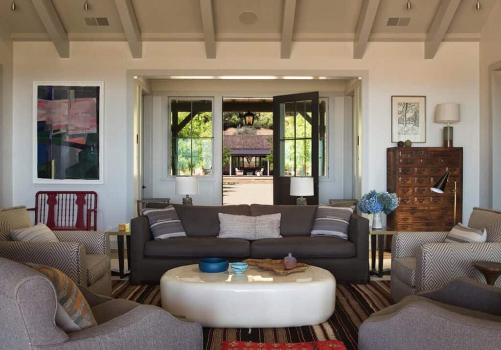 Beautiful ranch house inspired by nature in California wine country
