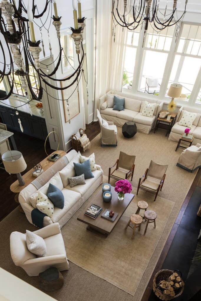 A cozy beach style home with dreamy coastal details in South Carolina