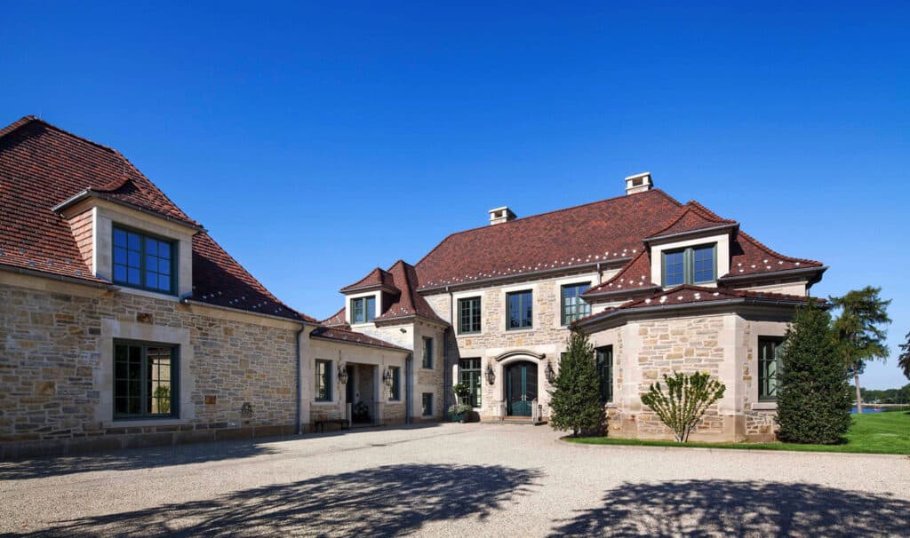 Tour a stunning French provincial house overlooking Long Island Sound