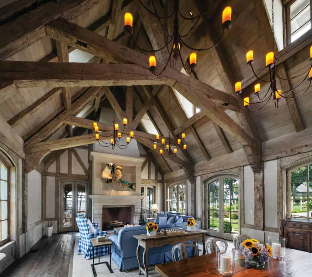 Tour a stunning French provincial house overlooking Long Island Sound