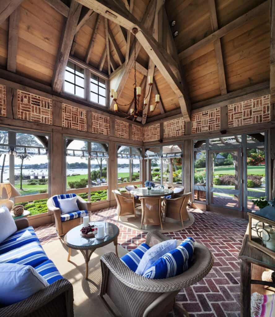 Tour a stunning French provincial house overlooking Long Island Sound