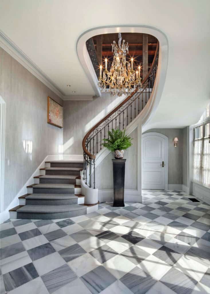 Tour a stunning French provincial house overlooking Long Island Sound