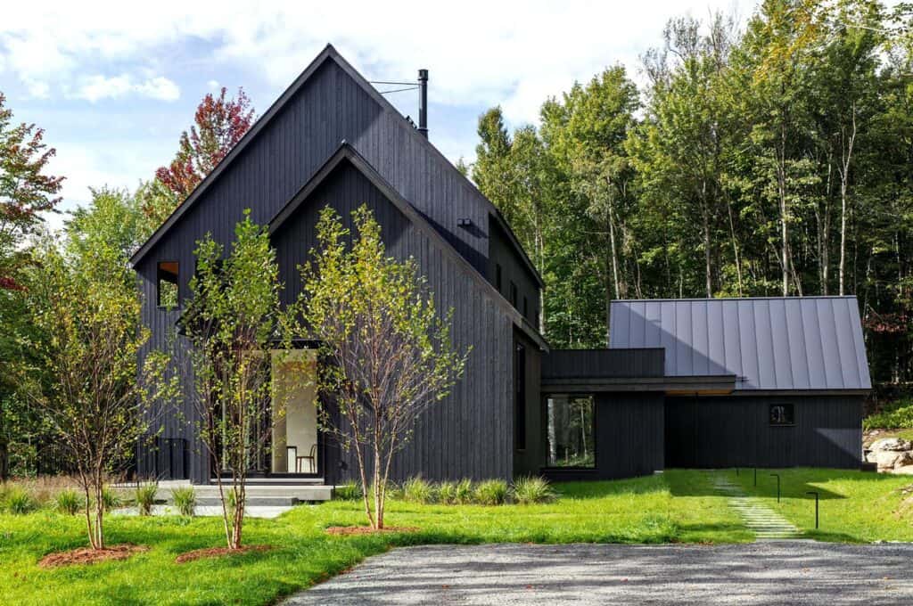 Elegant farmhouse surrounded by a beautiful woodsy property in Vermont