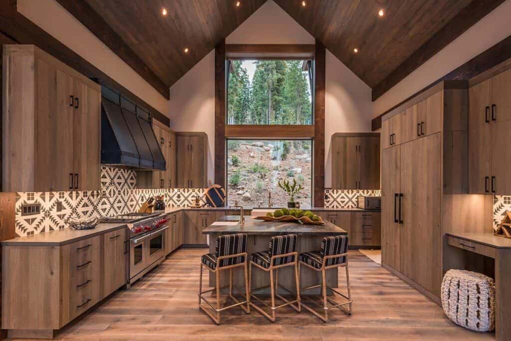 A luxurious mountain style home in Martis Camp with breathtaking views