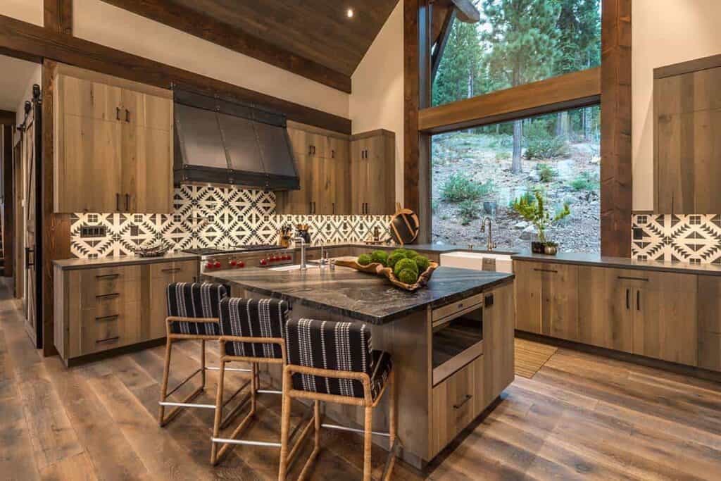 A luxurious mountain style home in Martis Camp with breathtaking views