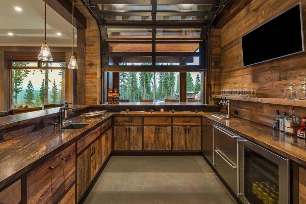 A luxurious mountain style home in Martis Camp with breathtaking views