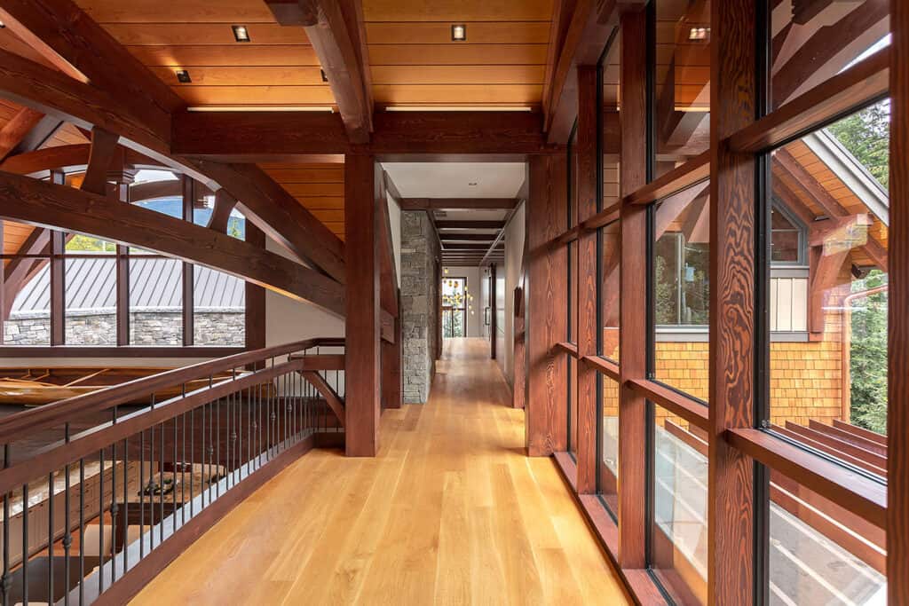 Modern timber frame home in Whistler designed for entertaining