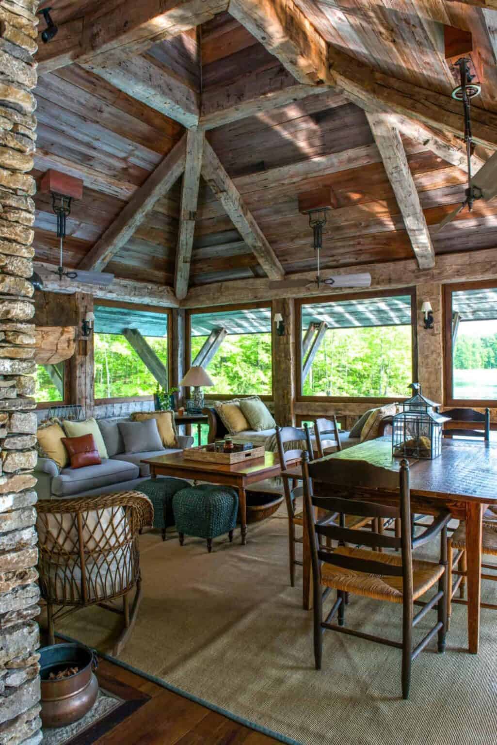 This gorgeous rustic sanctuary in Tennessee appears to float on water